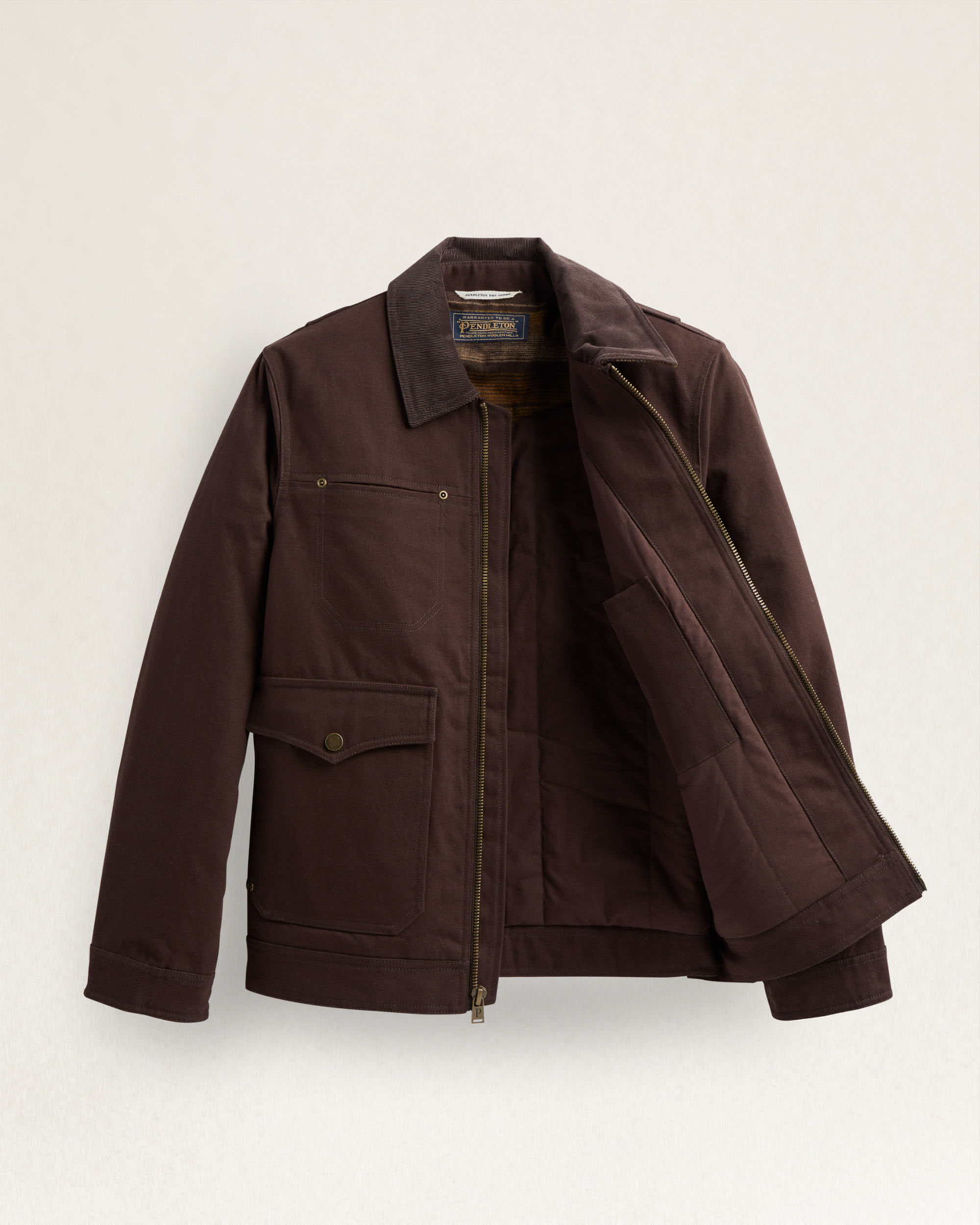 Stay Warm in the Men's Carson City Canvas Barn Coat | Pendleton