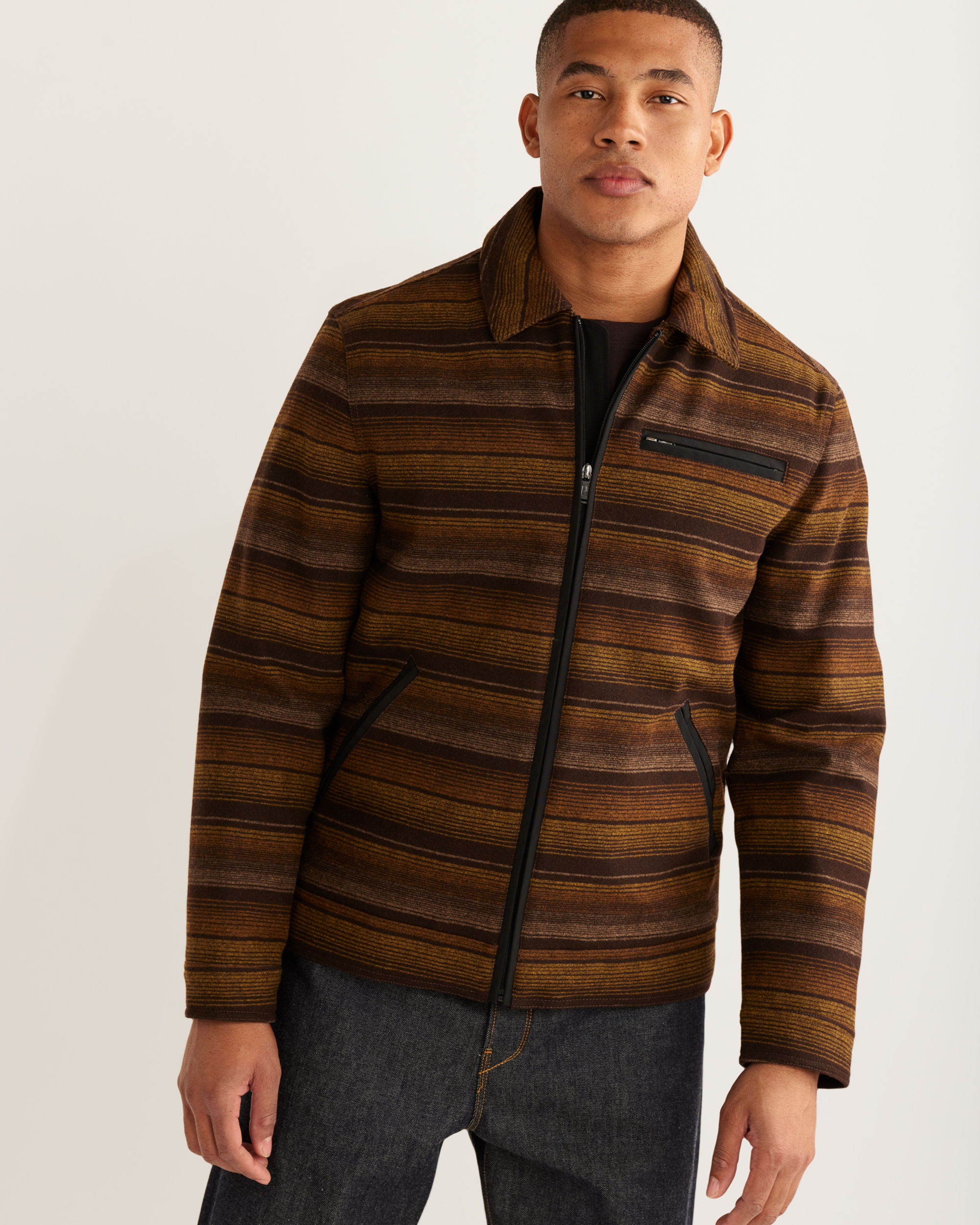 Stay Warm in Style with Men's Mt. Hood Jacket | Pendleton