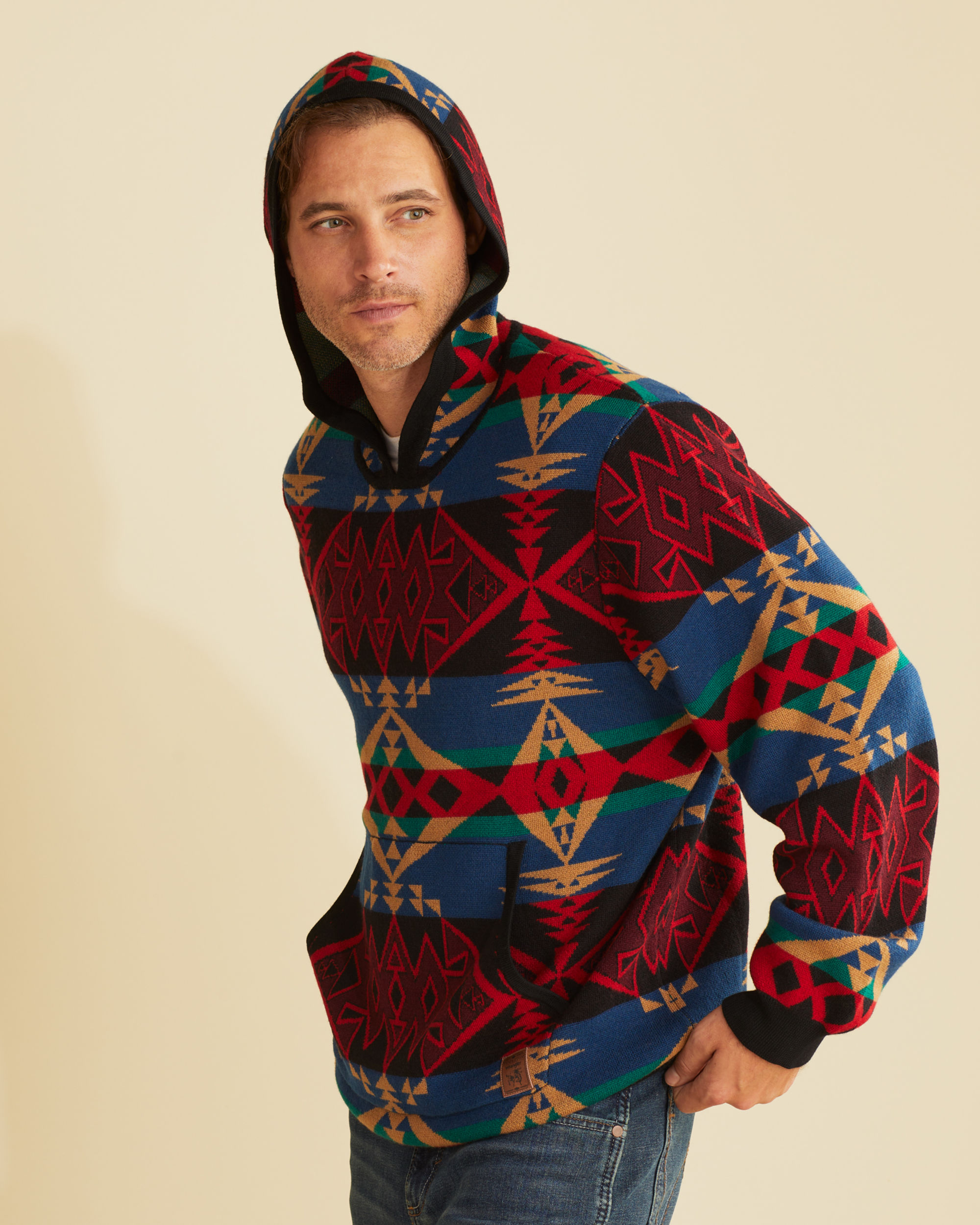 Wrangler X Men's Sweater-Knit Merino Hoodie