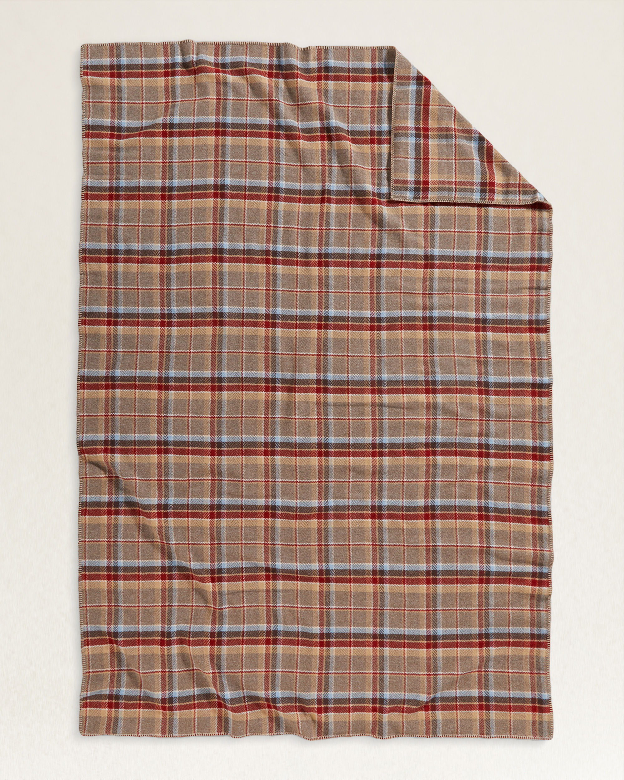 Shop Eco-Wise Wool Plaid/Stripe Blanket