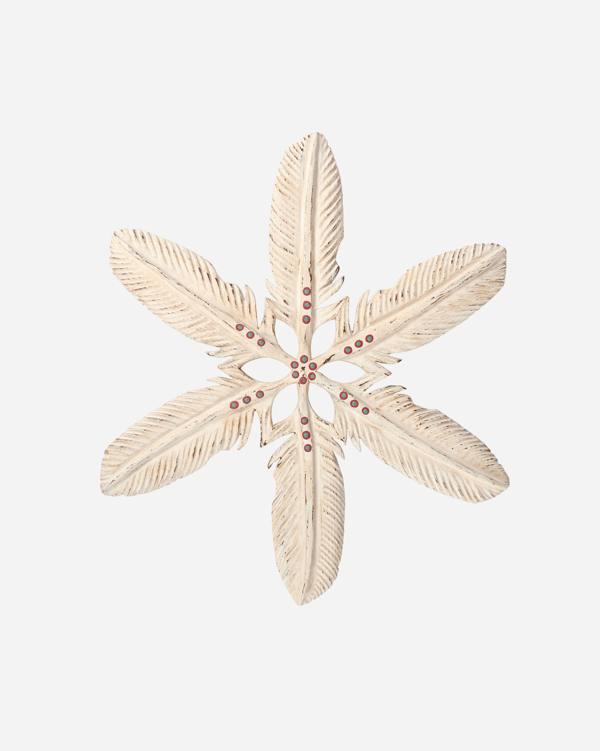 HAND CARVED FEATHER SNOWFLAKE | Pendleton