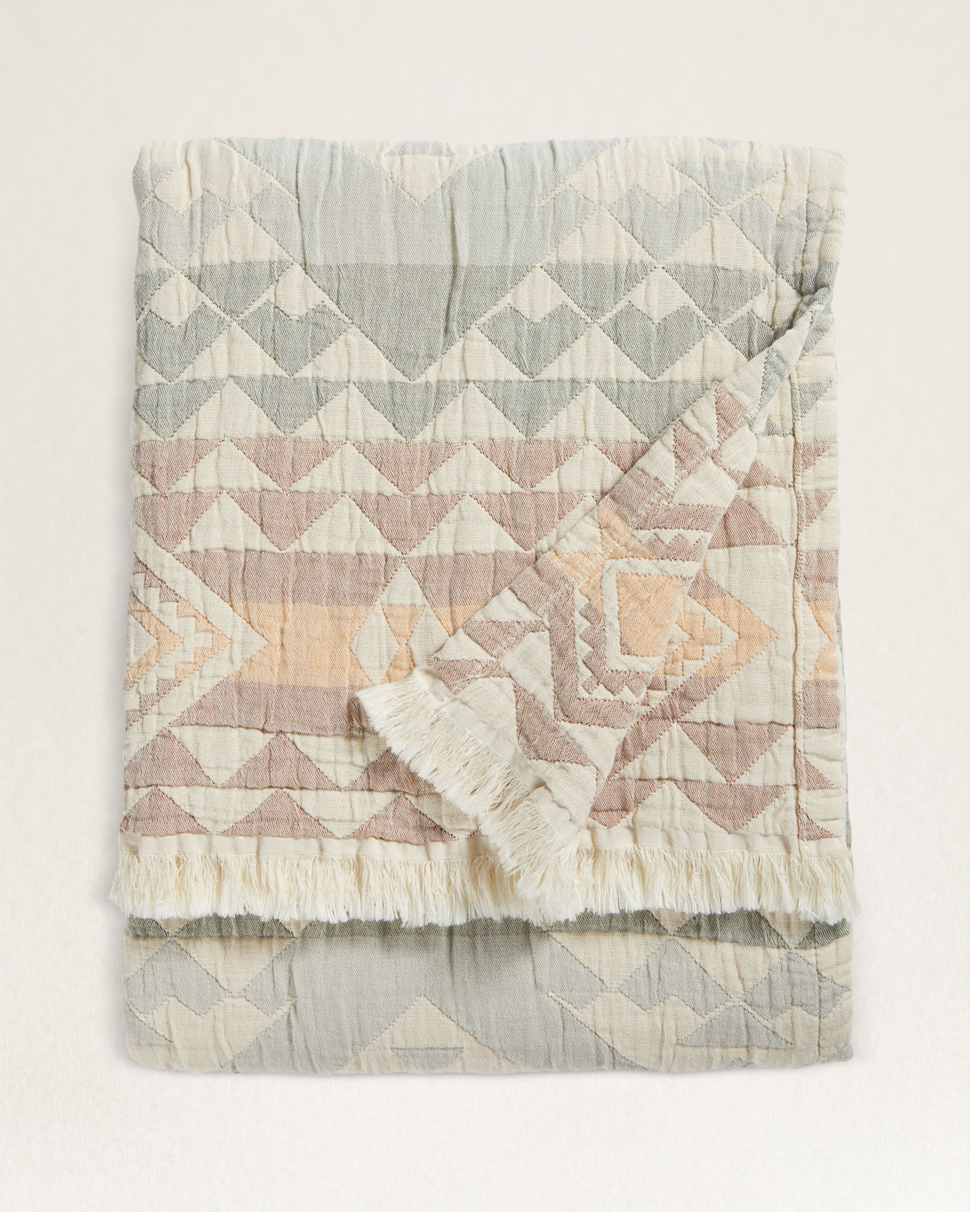 Shop Organic Cotton Fringed Throw Blanket | Pendleton