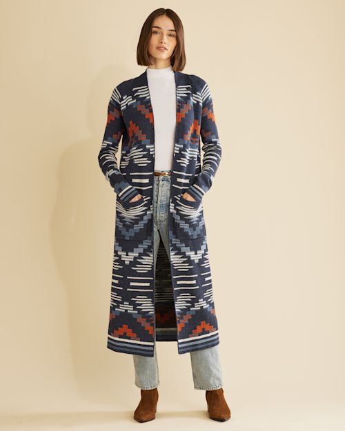 Cozy Women's Pacific Graphic Duster Sweater | Pendleton