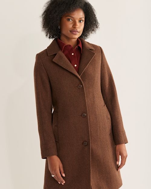 Look Stylish & Feel Cozy in Women's Tweed Walker Wool Coat | Pendleton