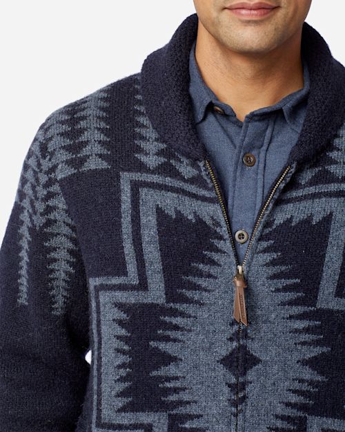 MEN'S HARDING ZIP CARDIGAN | Pendleton