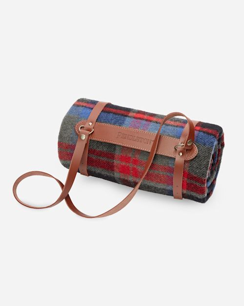 Motor Robe with Leather Carrier-Pure Virgin Wool | Pendleton