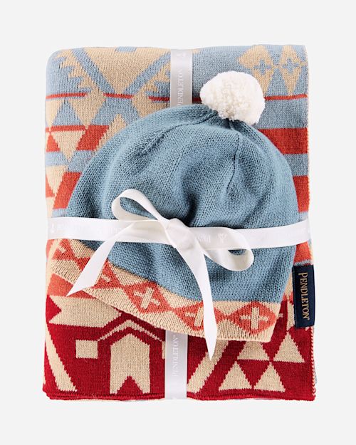 Knit Baby Blanket With Beanie | Pendleton